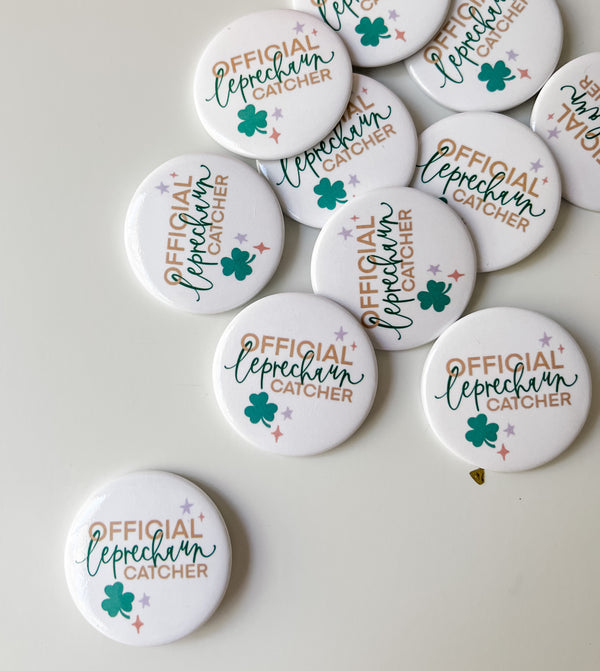 Official Leprechaun Catcher Button - Little Color Company
